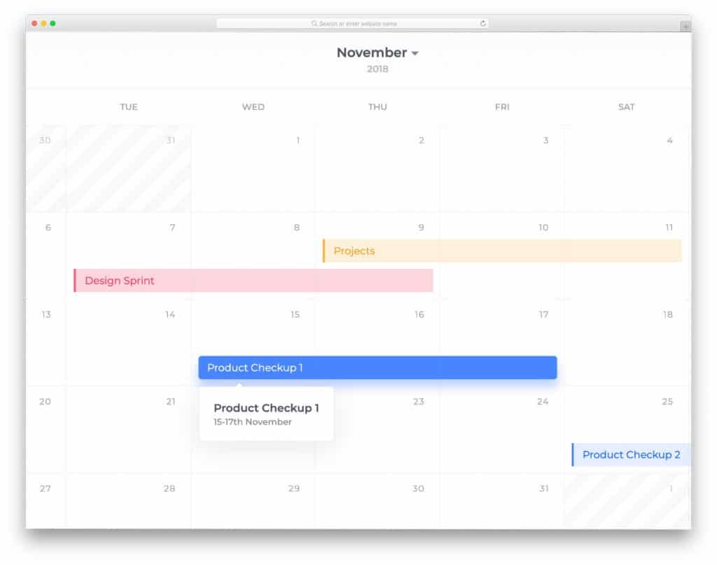 37 HTML Calendar Designs To Easily Organize Goals And Events