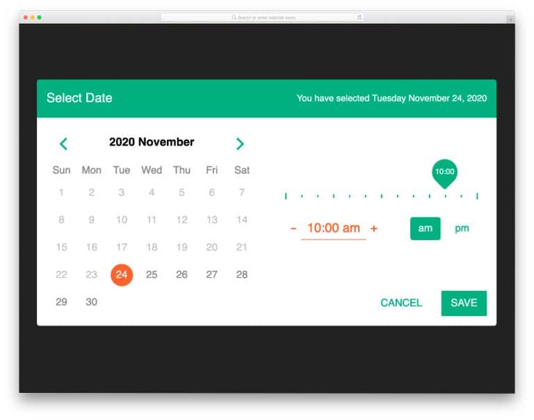 42 Best Cool CSS Calendar Templates 2025 - uiCookies