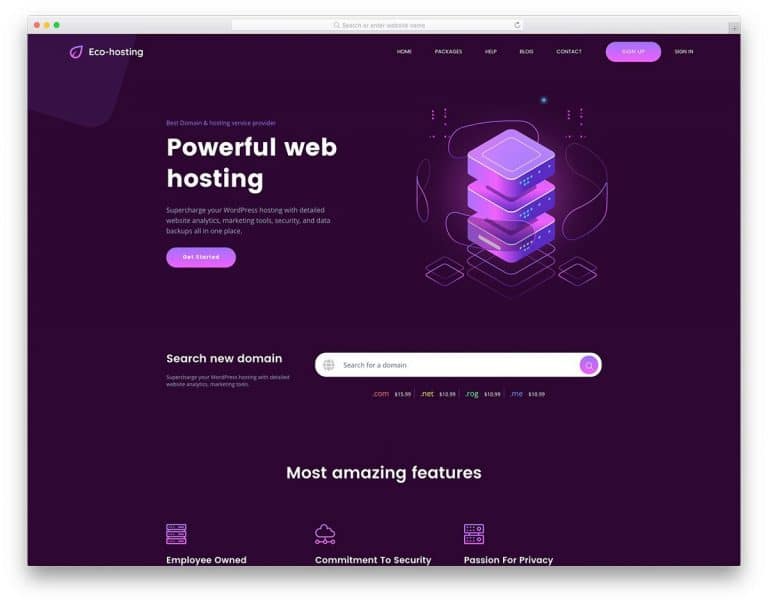 50 Best Free Hosting Website Templates 2026 - uiCookies