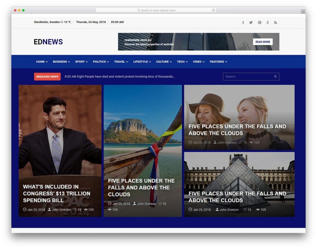 42 Best Content Focused Free Magazine Website Templates 2022