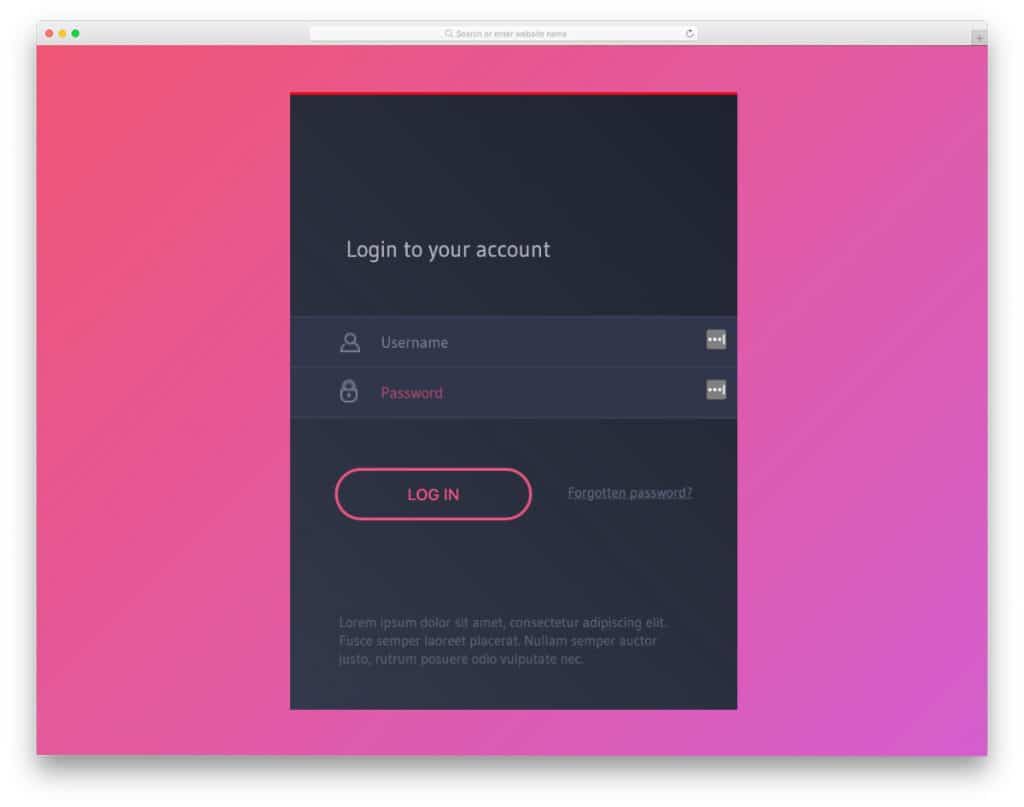 36 Bootstrap Login Form Examples With Trendy Design - 2021