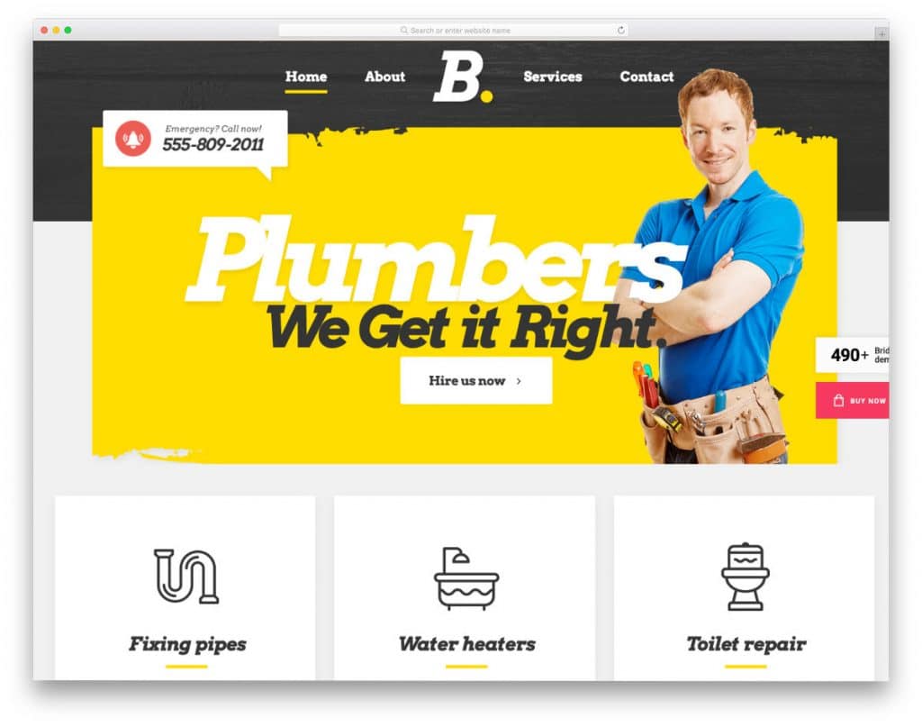 20 Plumbing Website Templates For Plumbing Services & Plumbing Stores