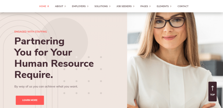 12 Professional Human Resource Website Template 2025