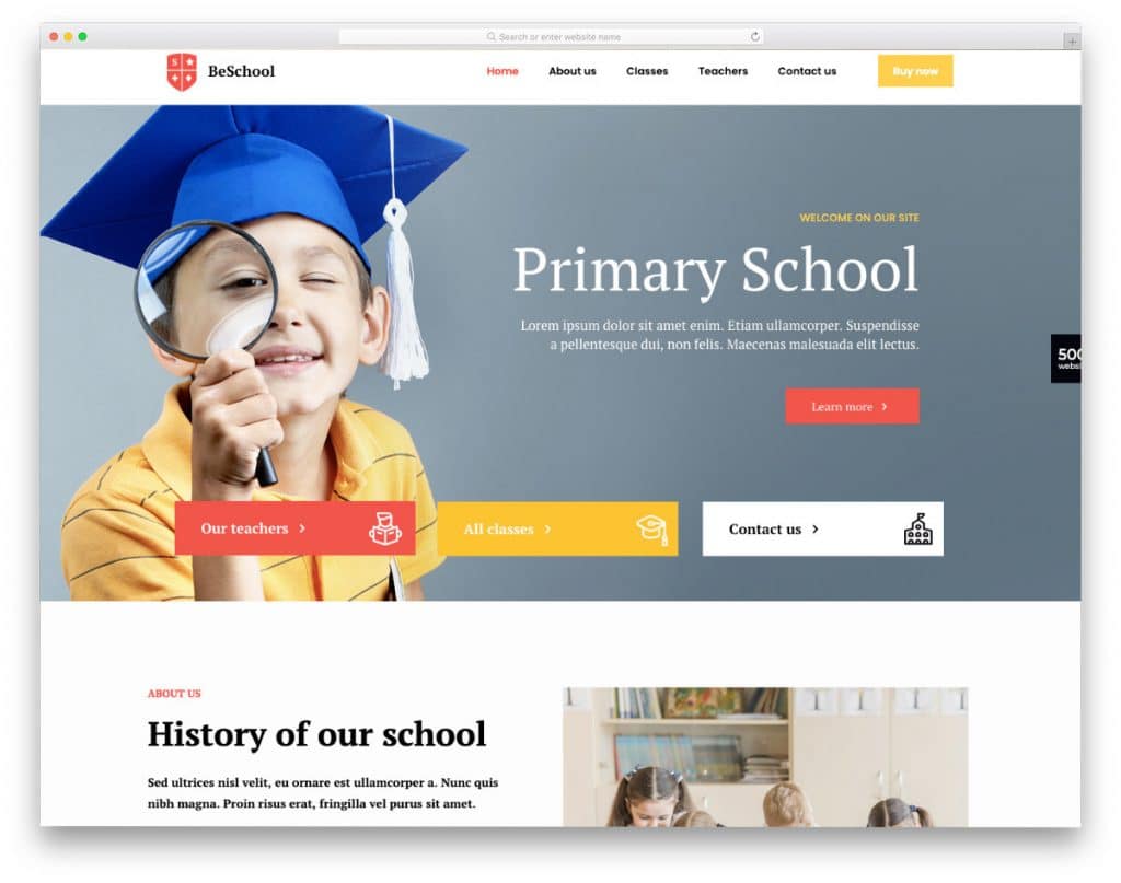 20 Kids School Website Templates To Make Learning Fun For Students