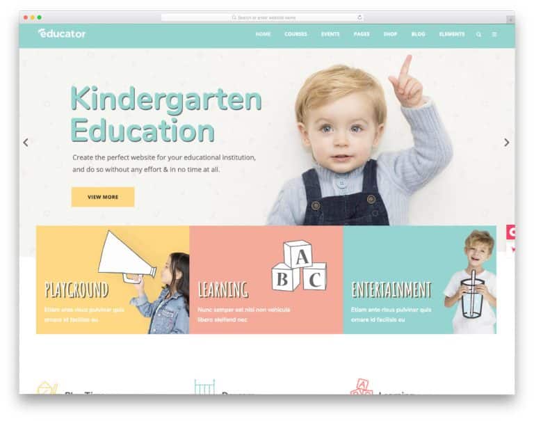 20 Kids School Website Templates To Make Learning Fun For Students