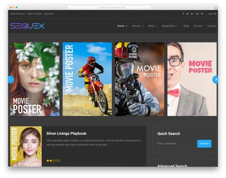 17 Best Movie Website Templates 2026