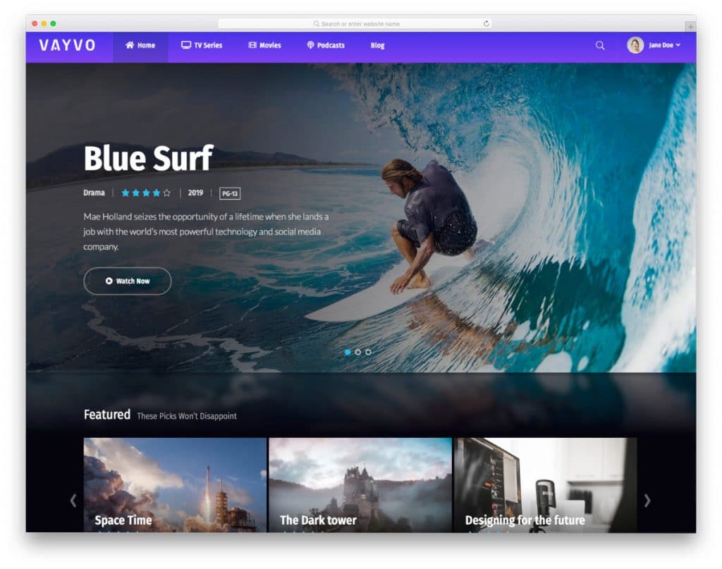 23 Modern Age Movie Websites Templates 2022 - uiCookies