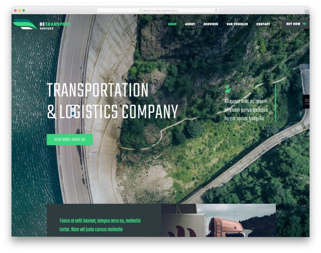 28 Best Transportation Websites Templates 2022 - uiCookies