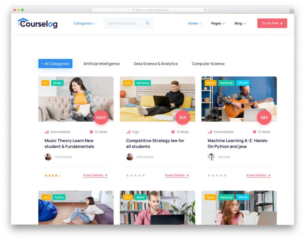 31 Online Course WordPress Theme To Easily Manage Courses & Users