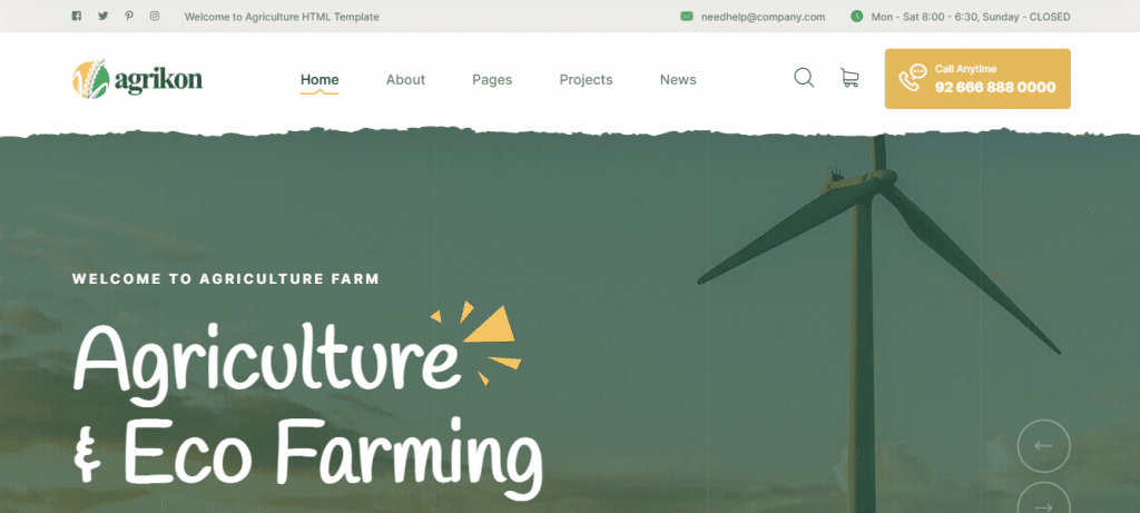 20 Responsive Farming & Agriculture Website Template For 2021