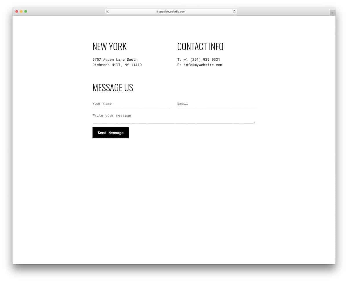 36 Bootstrap Contact Form & Contact us Page Templates 2025