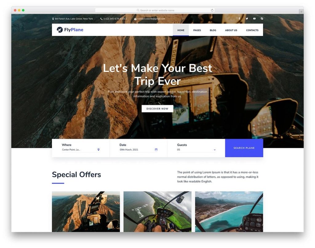 47 Free Travel Agency Website Templates With Premium Features 2022