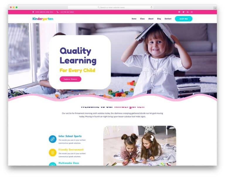 35 Free School Website Templates 2026 - uiCookies