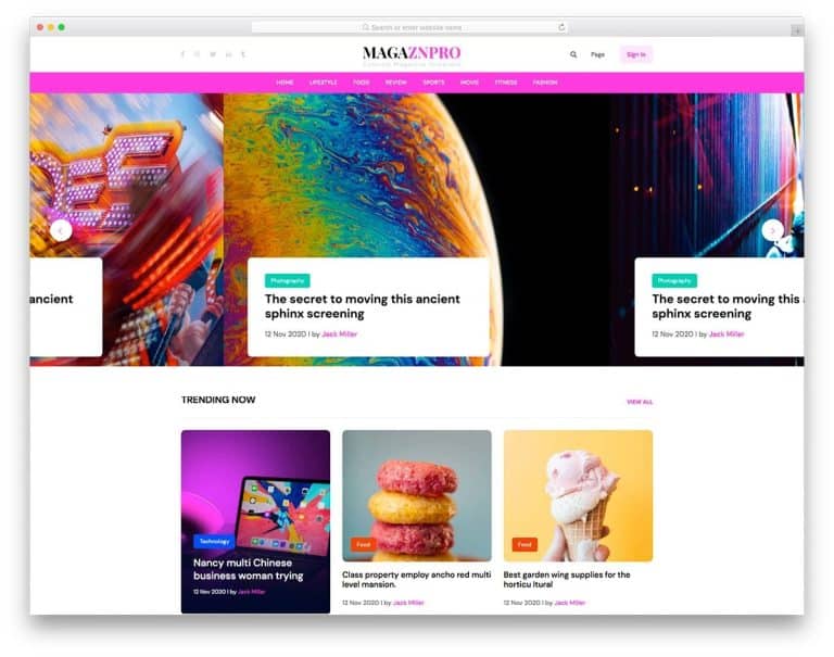 42 Best Content Focused Free Magazine Website Templates 2022