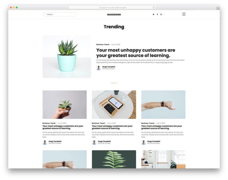 43 Free News Website Templates That Follows Leading News Site Design