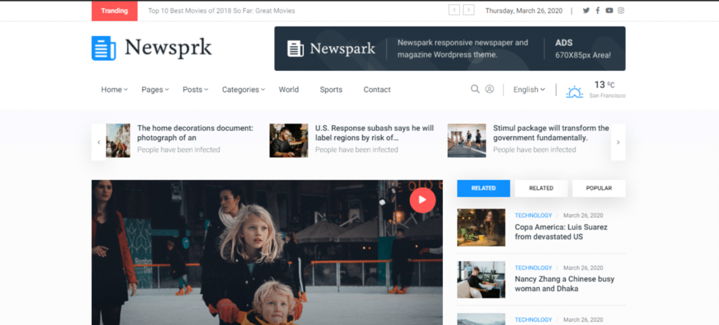 30 Premium Professional News Website Templates For News Websites