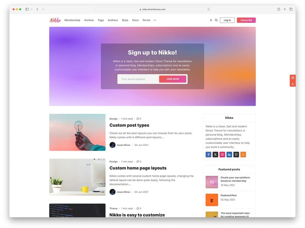 16 Best Ghost Themes 2025 - uiCookies