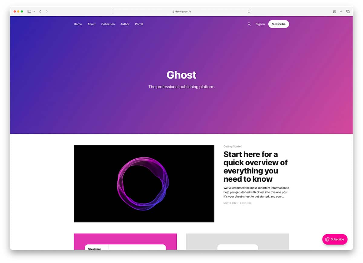 16 Best Free Ghost Themes for Bloggers 2025 - uiCookies