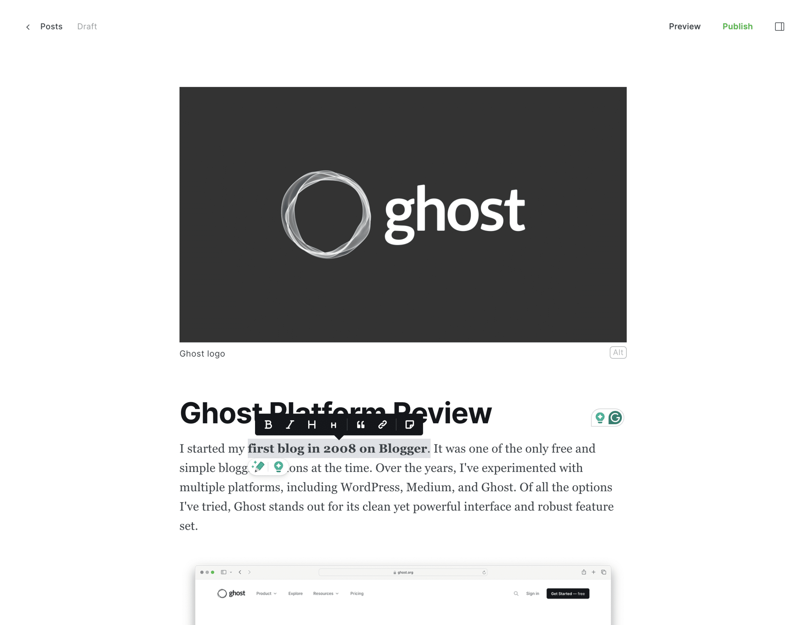 Ghost Blogging Platform: My Experience and Review - uiCookies