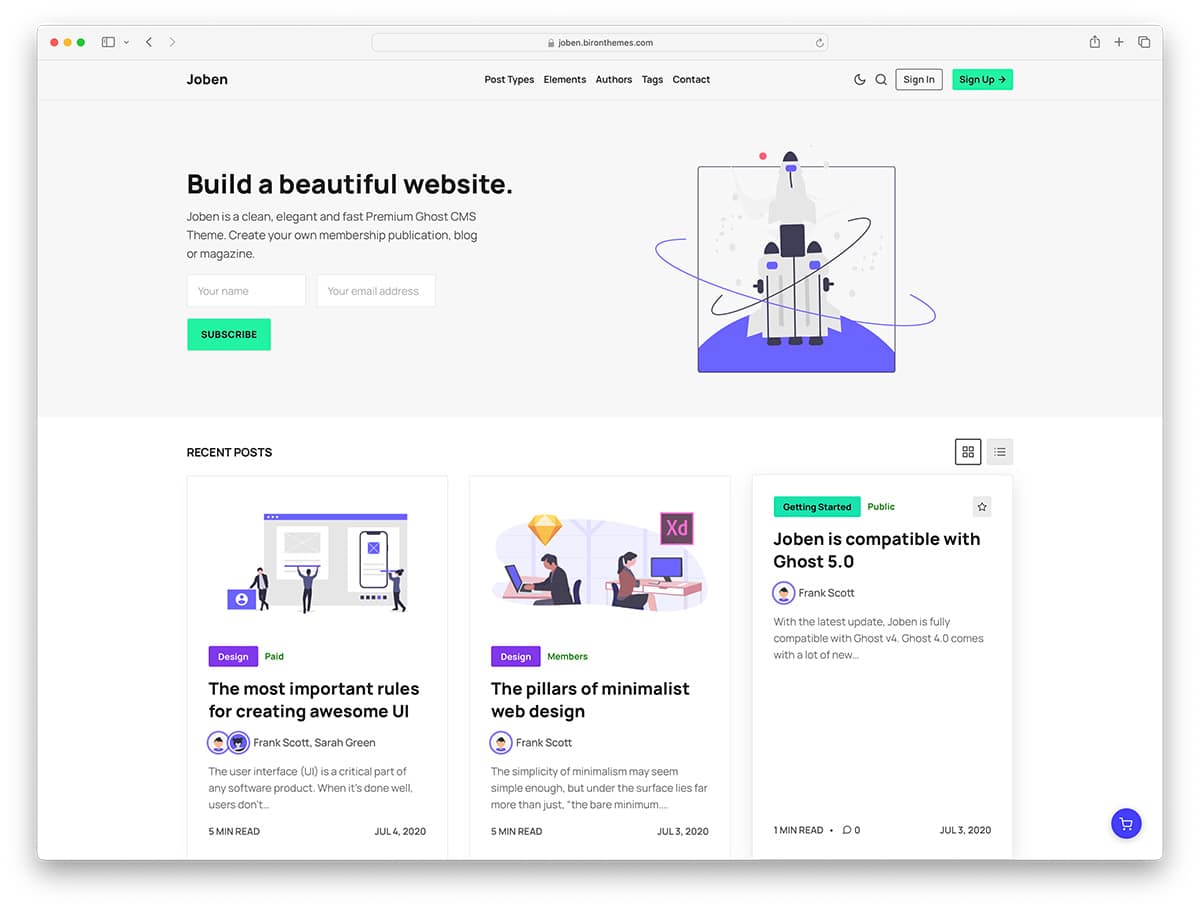 16 Best Ghost Themes 2025 - uiCookies
