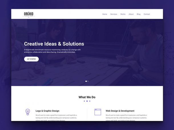Orchid - Free HTML5 Business Simple Portfolio Website Template - uiCookes
