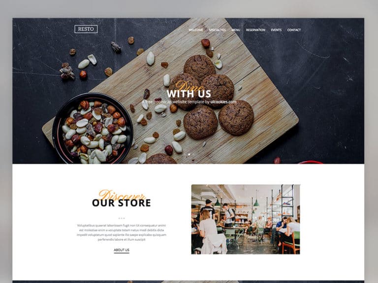 Free Restaurant Bootstrap Templates 2026 - uiCookies